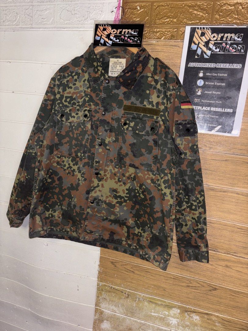 1995 German Army Flecktarn Military Field Jacket by, Men's Fashion ...