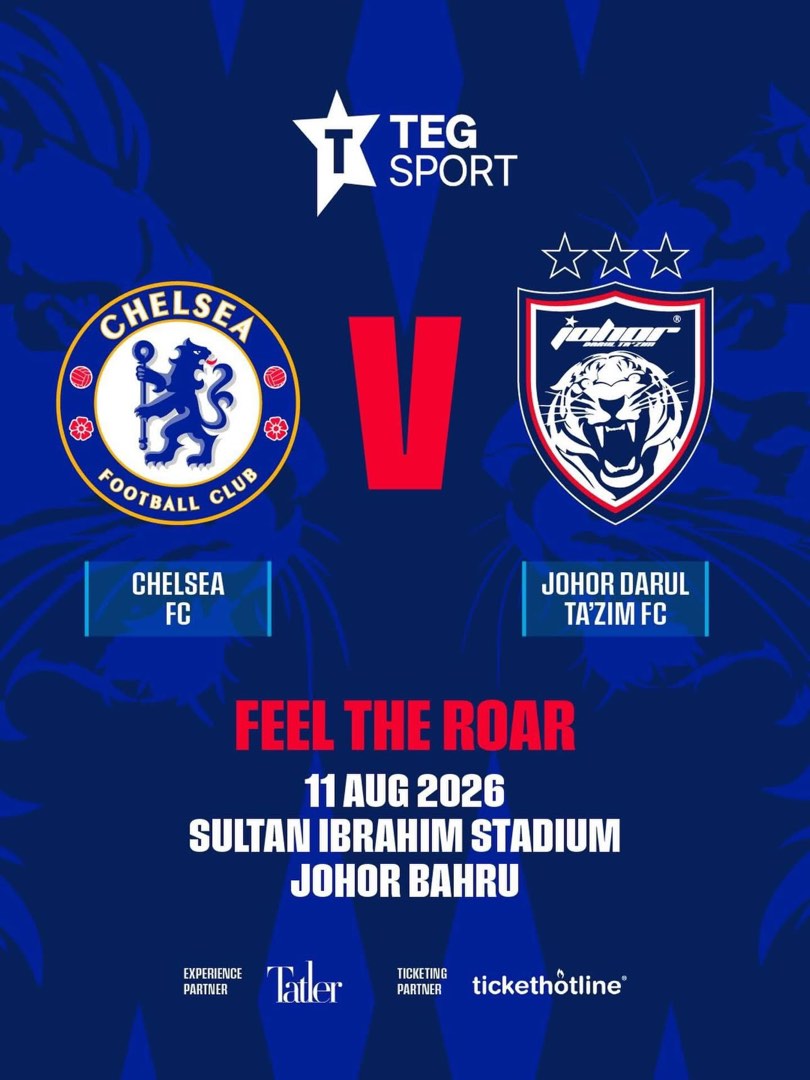 HTB CHELSEA FC VS JDT FC, Tickets & Vouchers, Event Tickets on Carousell