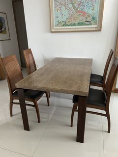 Air Furniture Tate Dining Table / 4 chairs free worth $500each ...