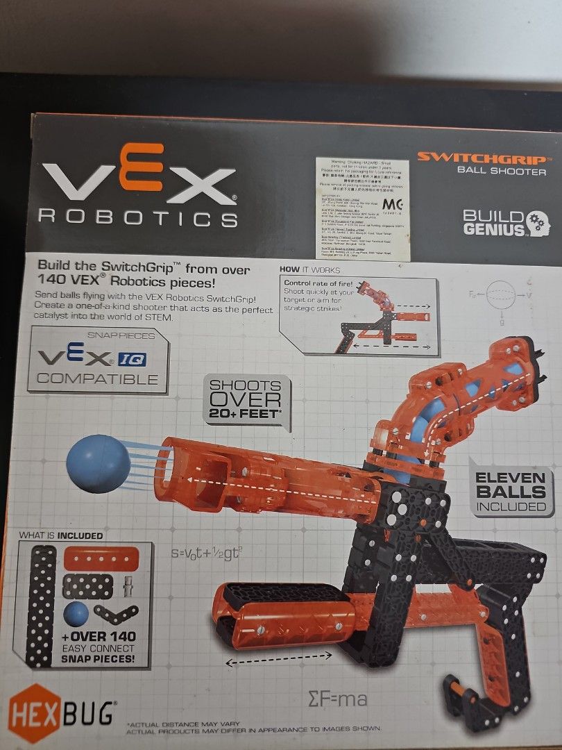 Hexbug Vex Robotics Switchgrip Ball Shooter, Hobbies & Toys, Toys ...