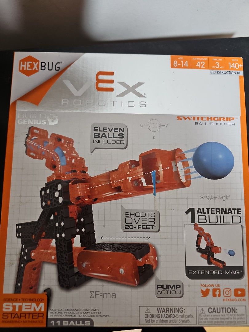 Hexbug Vex Robotics Switchgrip Ball Shooter, Hobbies & Toys, Toys ...