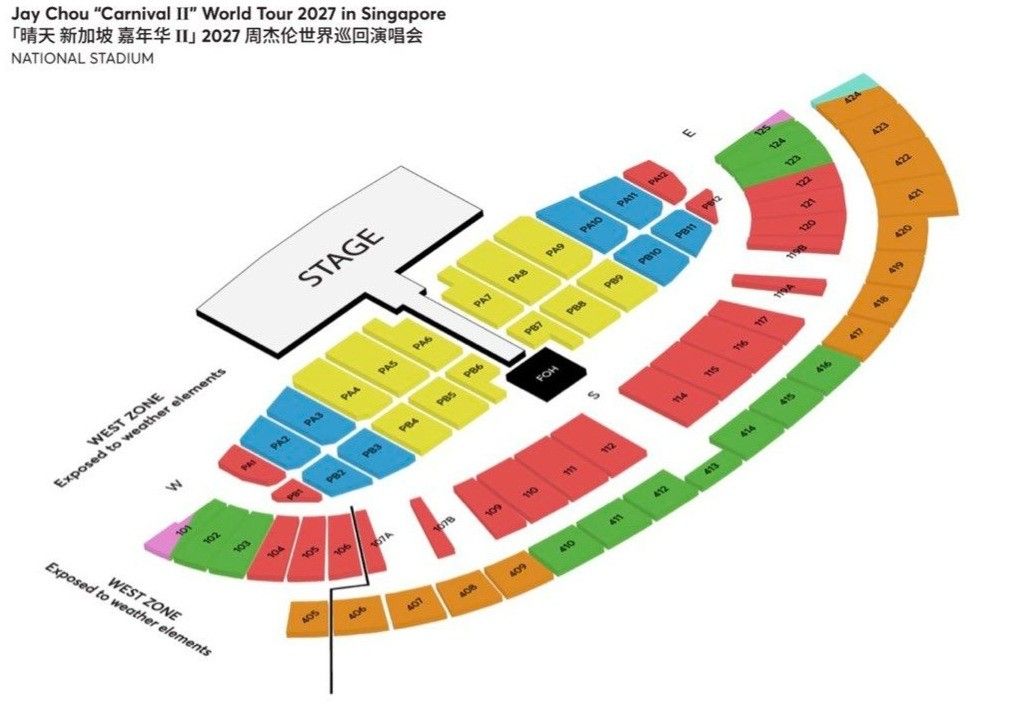 Jay Chou Carnival II World Tour 2027 Singapore Tickets, Tickets ...