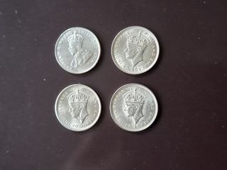 1950 Malaya King George VI 10 Cent Coin, Hobbies & Toys, Memorabilia ...