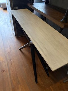 Modern Console Table with Glass Top, Furniture & Home Living, Furniture ...