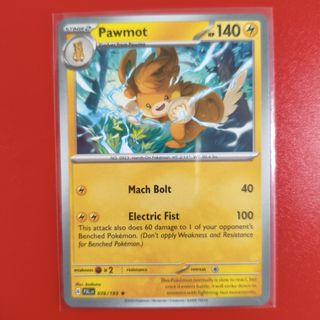 50¢ Pawmo Pokemon Cards, Hobbies & Toys, Toys & Games on Carousell