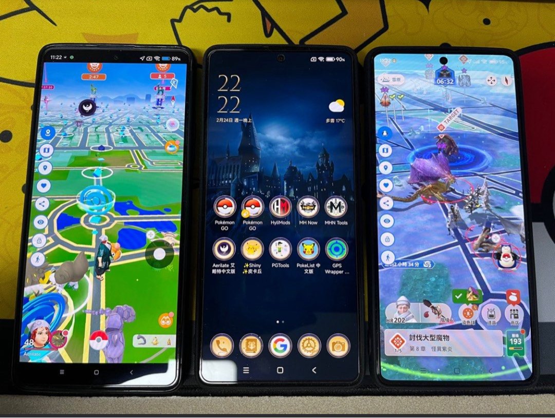 寶可夢Pokemon go 魔物獵人Monster Hunter Now 多款型號飛人電競手機$2xxx起, 手提電話, 手機 ...