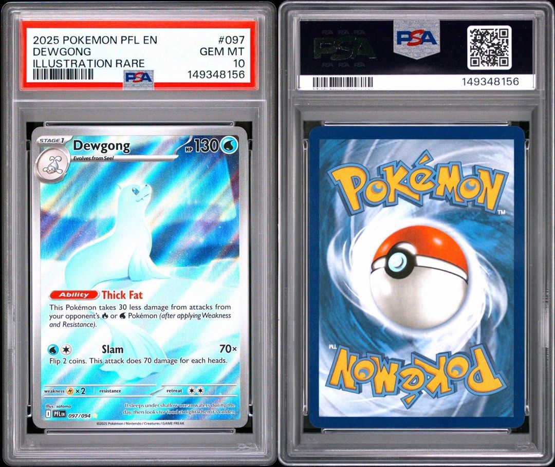 PSA 10 2025 POKEMON PFL EN DEWGONG ILLUSTRATION RARE, Hobbies & Toys ...