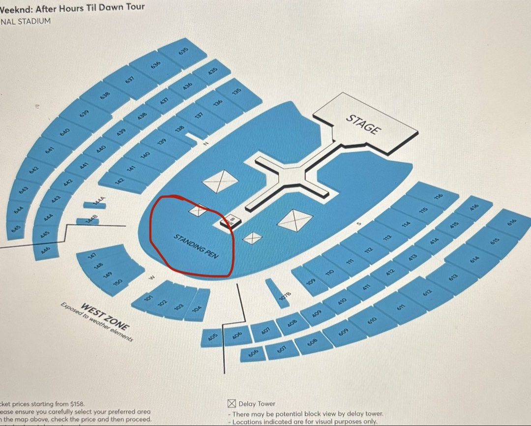 The Weeknd: After Hours Til Dawn Tour - Standing Pen, Tickets ...