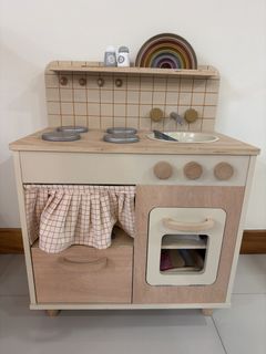 Wooden Toy Kitchen Set with Accessories, Hobbies & Toys, Toys & Games ...