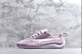 Balenciaga x Puma Speedcat Suede Distressed brown shoes, Women's ...