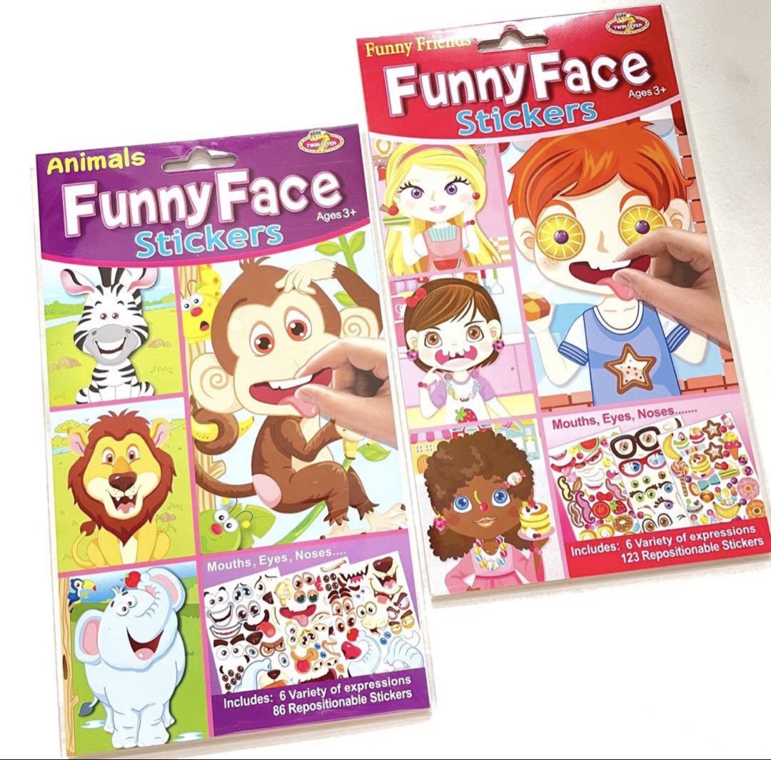 Funny Face Sticker, Hobbies & Toys, Stationery & Craft, Other ...