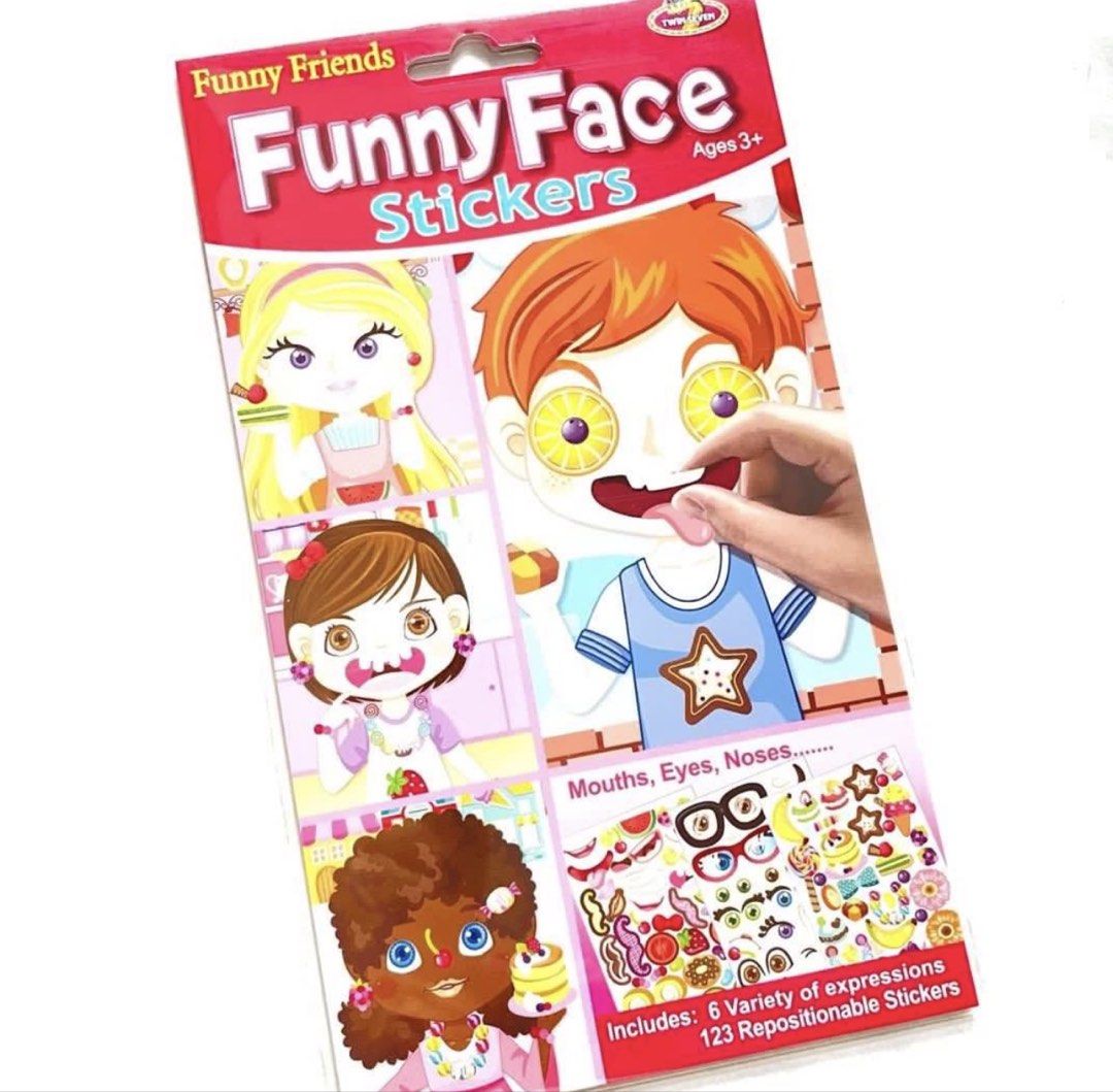 Funny Face Sticker, Hobbies & Toys, Stationery & Craft, Other ...