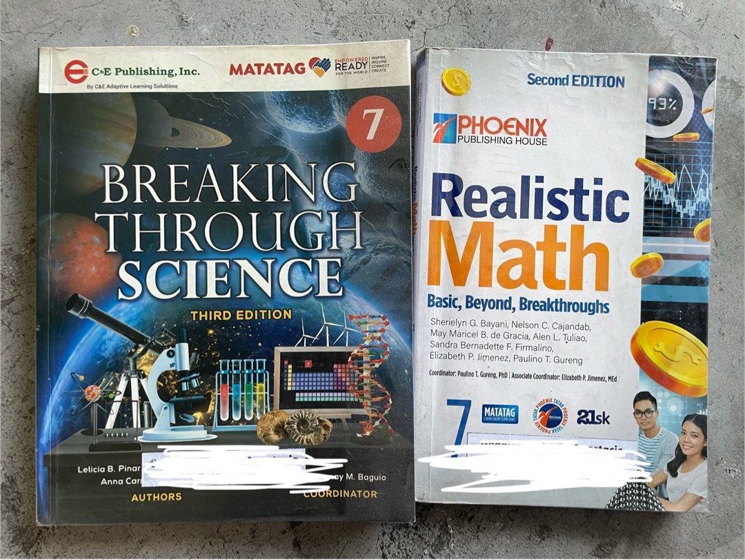 Grade 7 Math and Science Texbook, Hobbies & Toys, Books & Magazines ...
