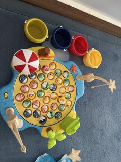 Blue Toy Fishing Game with Mini rod, Hobbies & Toys, Toys & Games on ...