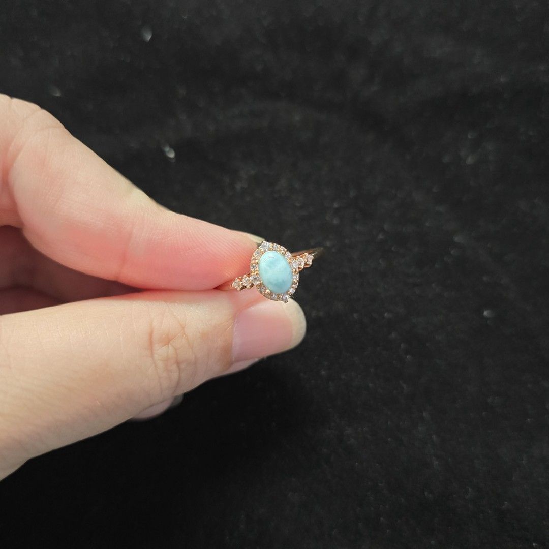 Larimar Ring, Women's Fashion, Jewelry & Organisers, Rings on Carousell