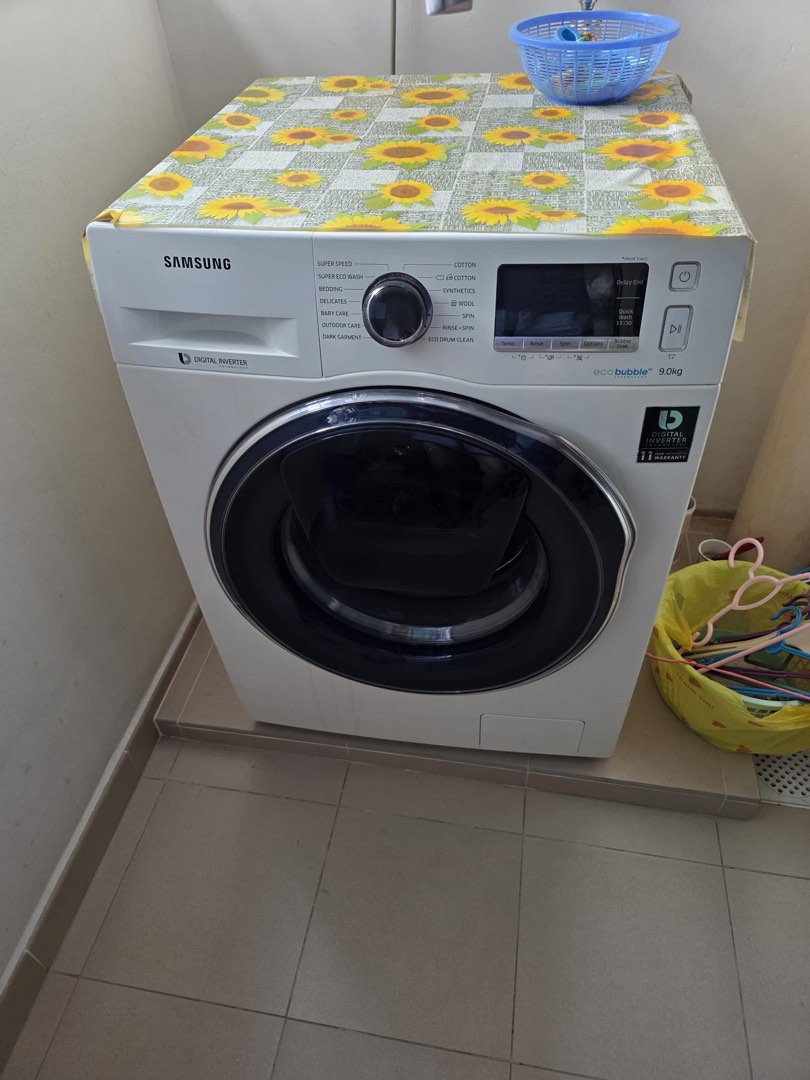 Samsung EcoBubble 9KG Washing Machine – Modern Smart Laundry Upgrade ...