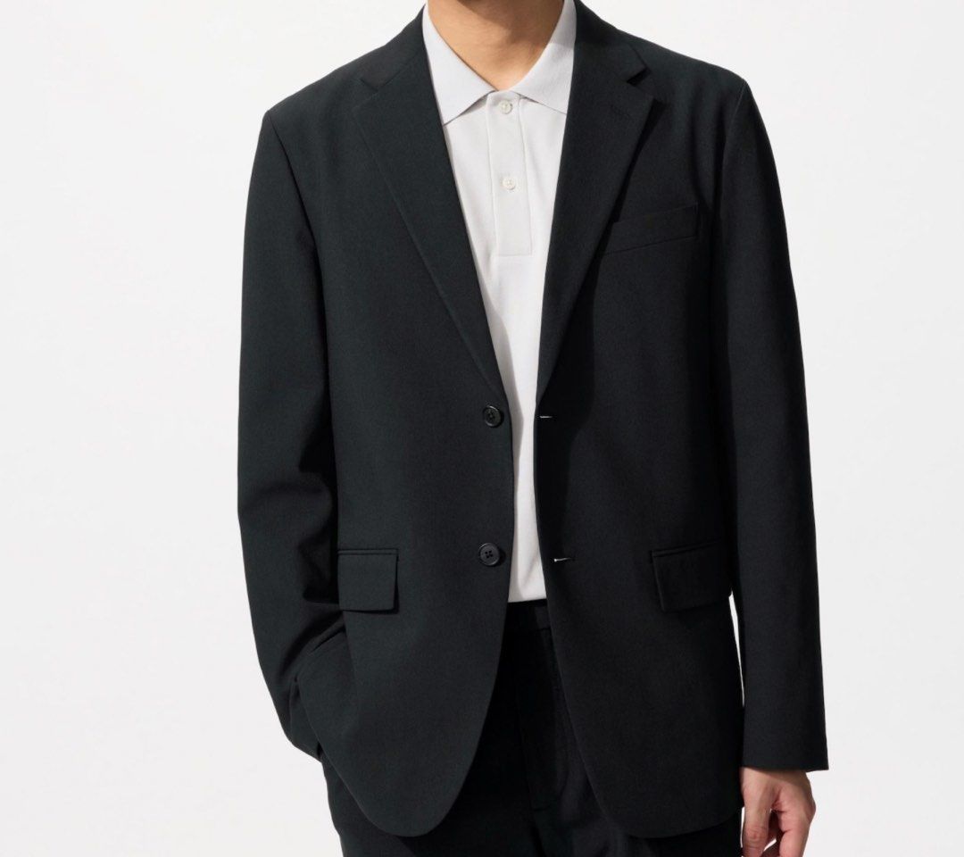 Uniqlo Miracle Air Blazer, Men's Fashion, Coats, Jackets and Outerwear ...
