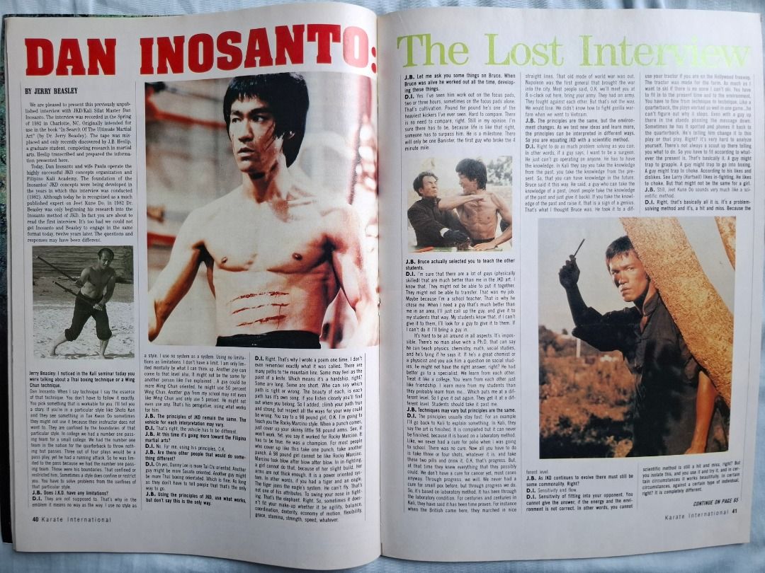 Vintage Karate International Magazine - Bruce Lee 李小龍雜誌, 興趣及遊戲, 書本 & 文具 ...