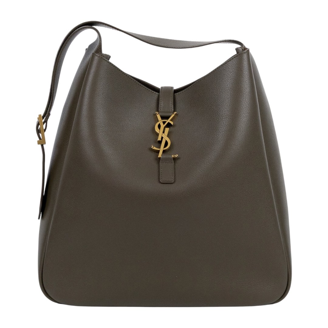 YSL LE 5 7 gray large, Luxury, Bags & Wallets on Carousell