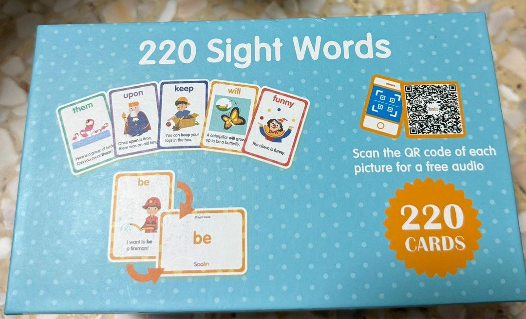 220 Sight Words Flash Cards, Hobbies & Toys, Books & Magazines ...