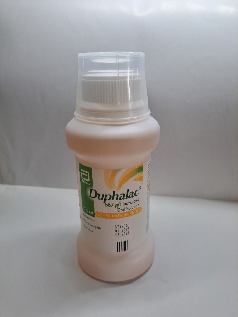 Abbott Brand Duphalac 200ml Latulose Oral Solution, Health & Nutrition ...