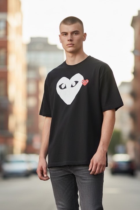 CDG Play Tshirt, Men's Fashion, Tops & Sets, Tshirts & Polo Shirts on ...