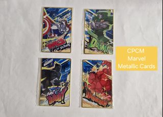 CPCM Marvel Expo Realms Heroes Metallic Foil Transparent Rare Cards ...