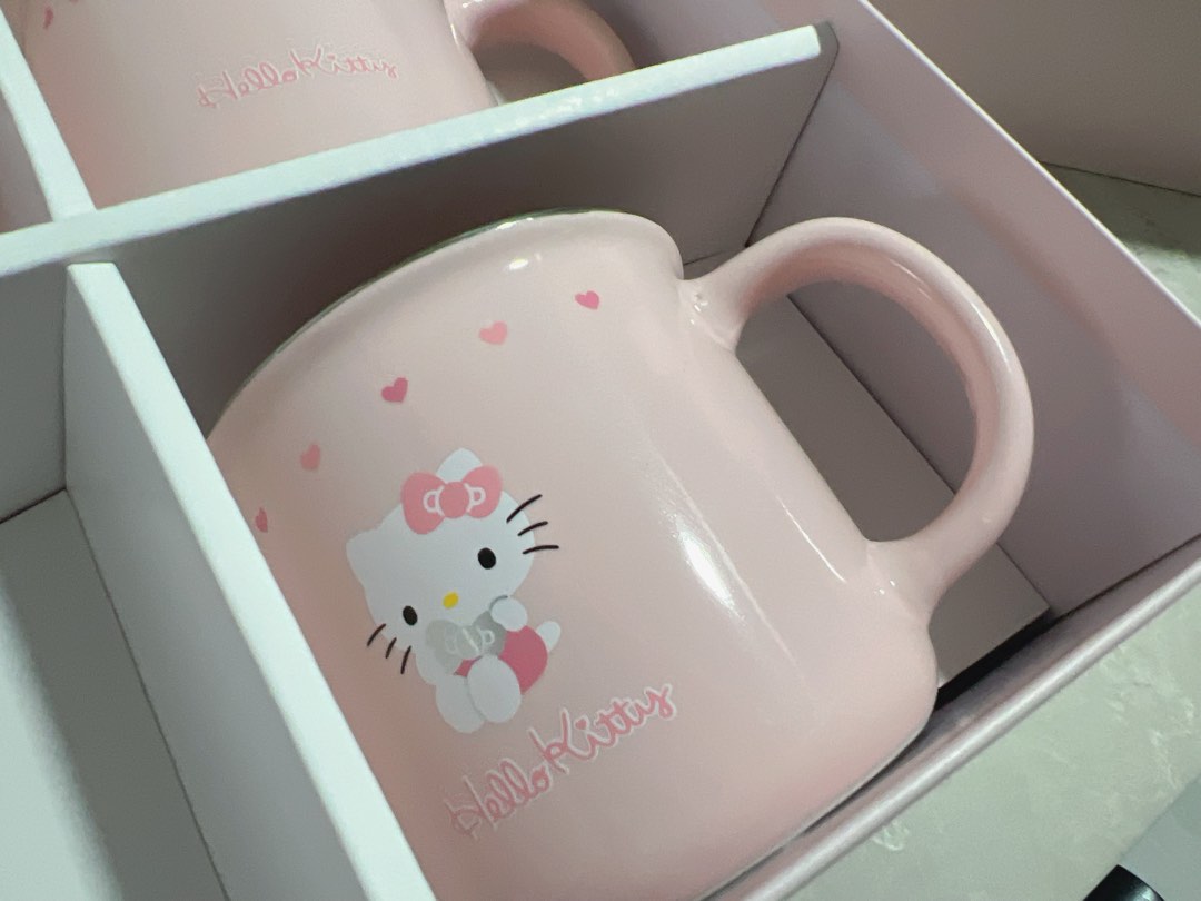 Hello Kitty Pink Mug , Furniture & Home Living, Kitchenware & Tableware ...