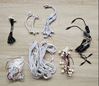 5 pairs LED Connectors 3pin Male And Female Connector for LED Strip ...