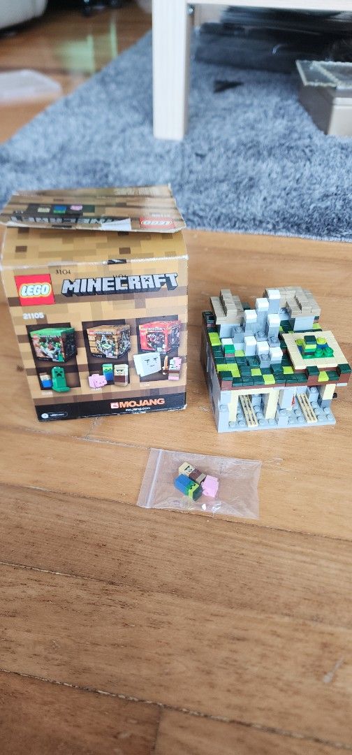 LEGO Minecraft The End Battle Set 21105 with various non lego figurines ...