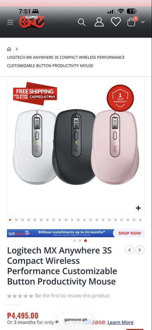 Logitech MX Anywhere 3S Wireless Mouse, Computers & Tech, Parts ...
