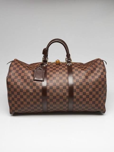 Louis Vuitton Damier Canvas Keepall 50 Bag, Luxury, Bags & Wallets on ...