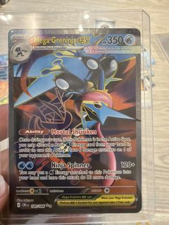 Mega Greninja EX Pokemon Card Full Art Ultra Rare, Hobbies & Toys, Toys ...