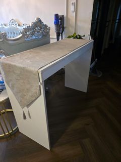 Modern Console Table with Glass Top, Furniture & Home Living, Furniture ...
