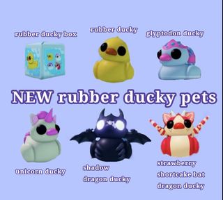 Adopt me ducky shadow dragon rubber duck, Video Gaming, Gaming ...