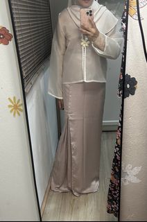 PETRA 2026 kebaya with sulam kerawang + organza shawl, Women's Fashion ...