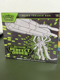 Pokemon TCG Mega Evolution Perfect Order Elite Trainer Box, Hobbies ...