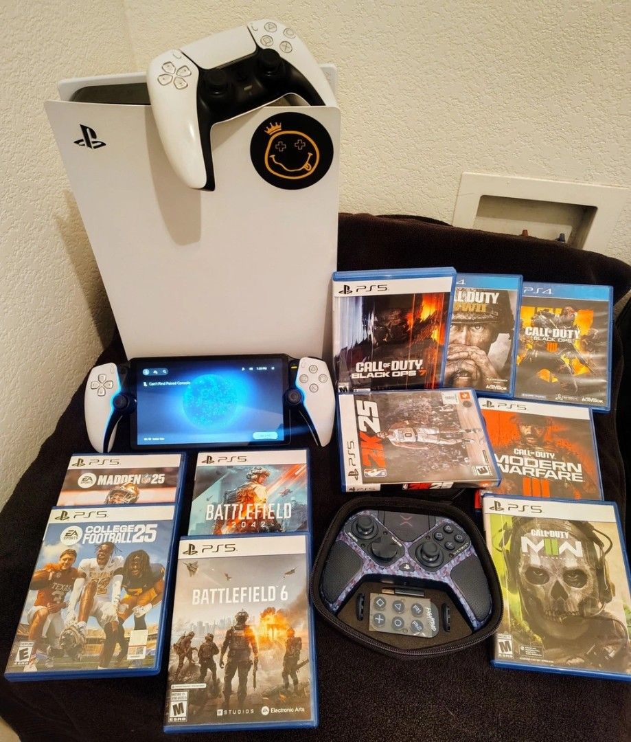 PS5 1TB Disc Edition Console With PlayStation Portal & Games (BUNDLE ...