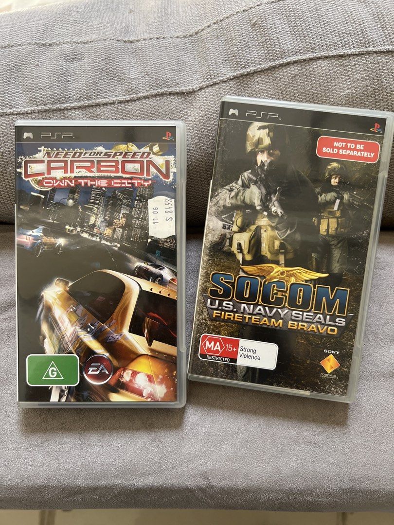 PSP Games: Need for Speed Carbon & SOCOM U.S. Navy SEALs, Video Gaming ...