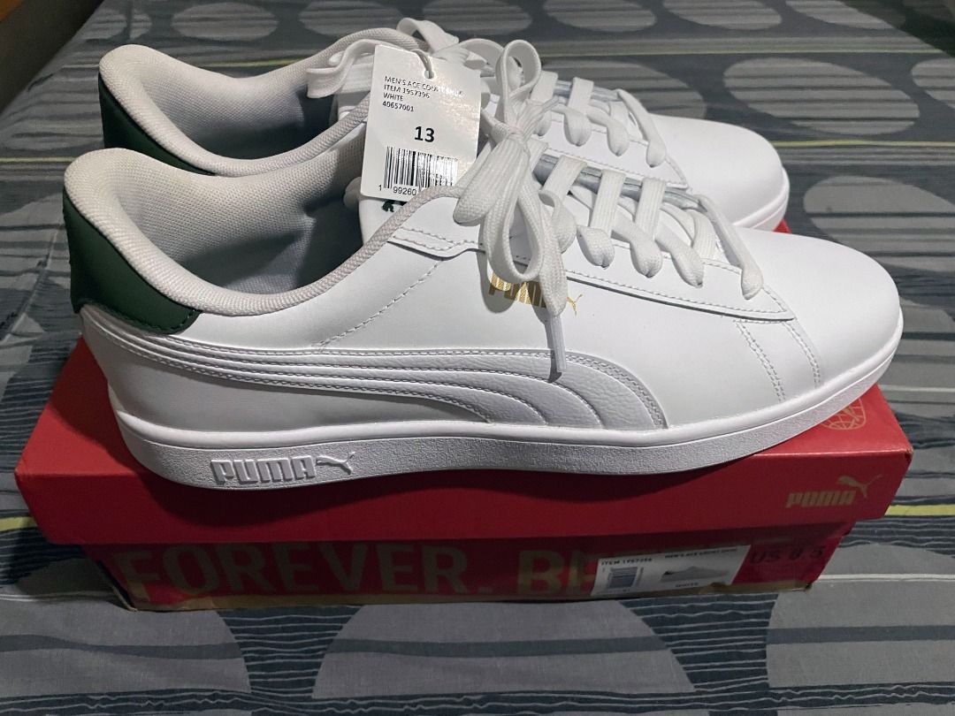 Puma Smash V2 White Sneakers, Women's Fashion, Footwear, Sneakers on ...