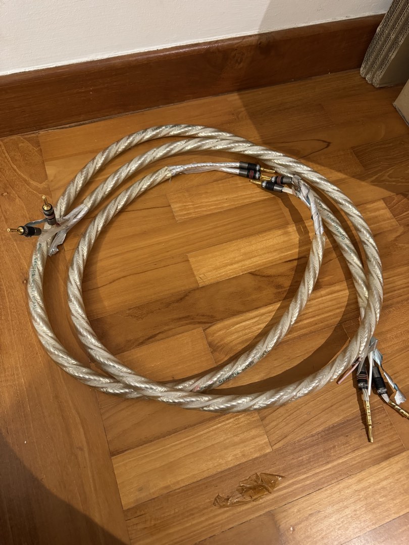 QED Genesis Silver Spiral -Silver wires- Speaker Cables, Audio ...
