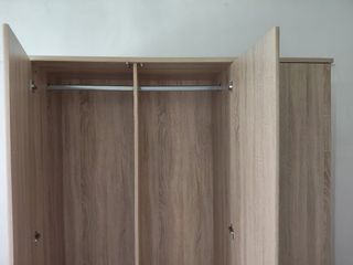 Wooden Wardrobe with Multiple Doors and Shelves, Furniture & Home ...
