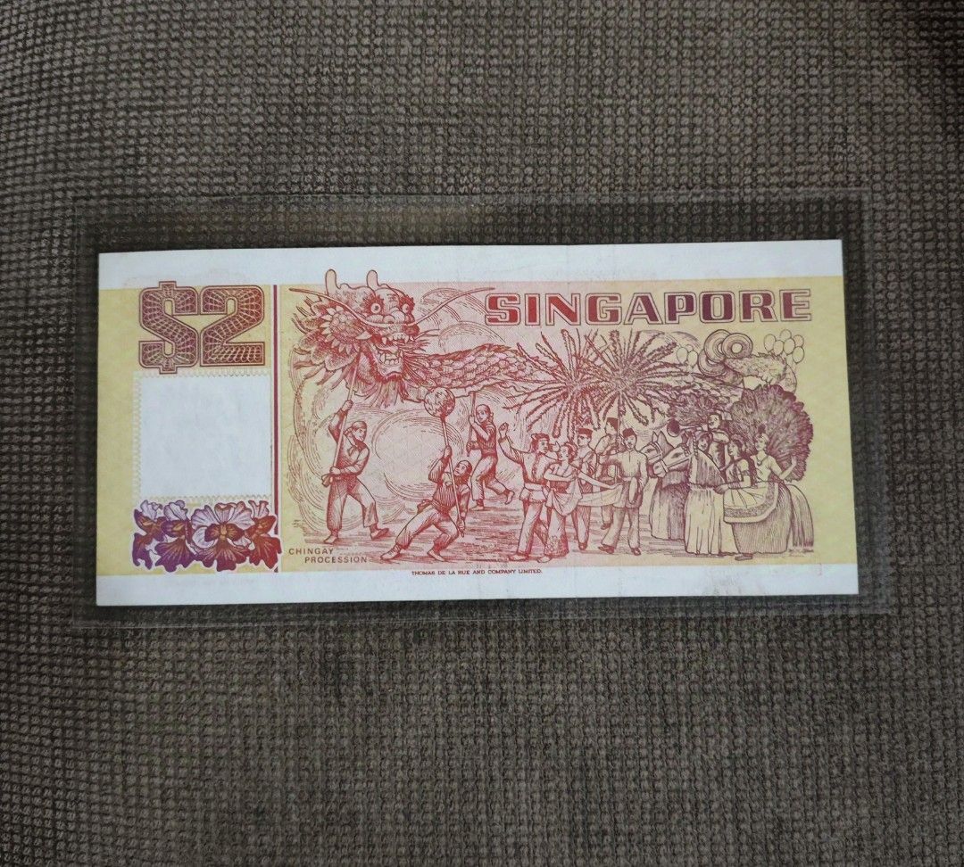 111191 Spore $2 orange ship fancy near solid number note, Hobbies ...