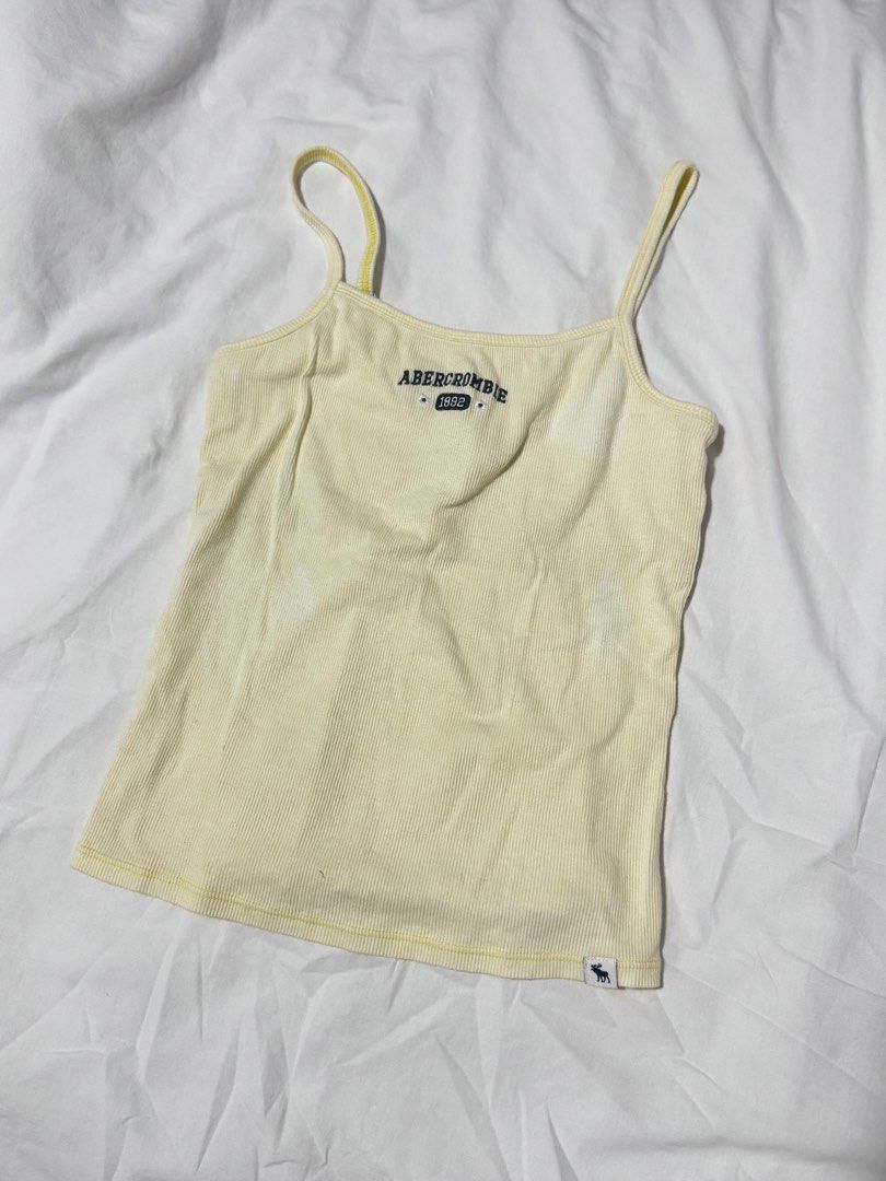 Abercrombie & Fitch yellow tank, Women's Fashion, Tops, Sleeveless on ...
