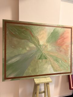 Abstract Acrylic Painting on Canvas, Hobbies & Toys, Art & Prints on ...
