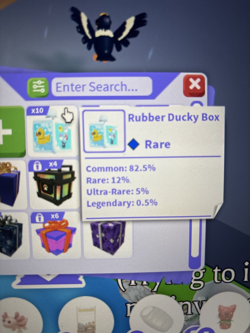 Adopt Me Rubber Ducky Box, Hobbies & Toys, Toys & Games on Carousell
