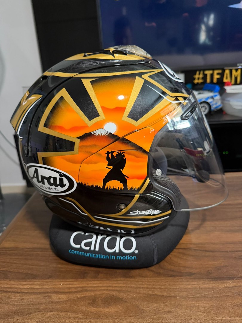 Arai Helmet - Pedrosa Samurai size L, Motorcycles, Motorcycle Apparel ...