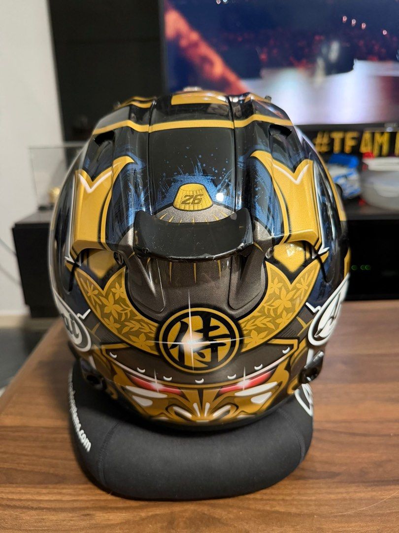 Arai Helmet - Pedrosa Samurai size L, Motorcycles, Motorcycle Apparel ...