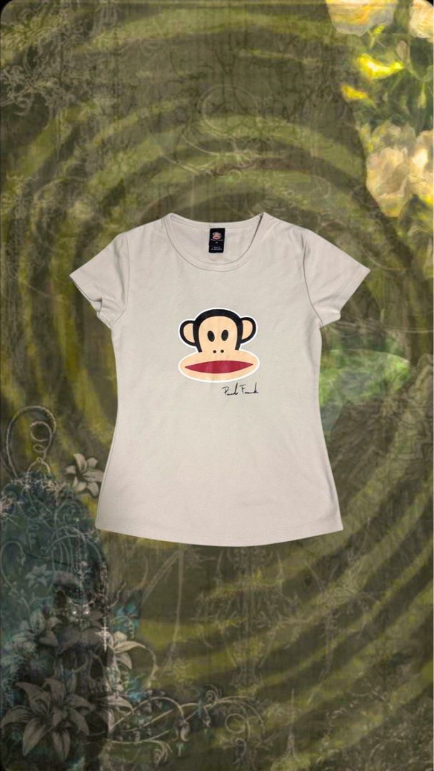 Authentic Beige Paul Frank Shirt, Women's Fashion, Tops, Shirts on Carousell