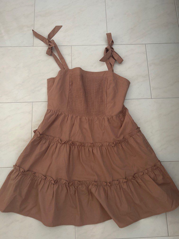 Babydoll Layered Short Dress, Women's Fashion, Dresses & Sets, Dresses ...